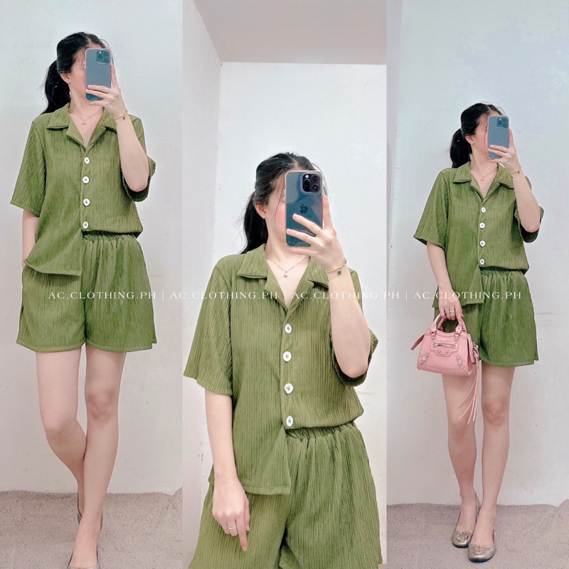 ELISE BANKOK INSPIRED COLLAR POLO TOP TERNO | Shopee Philippines