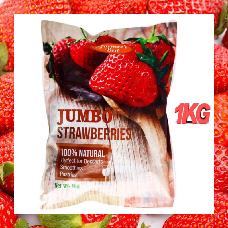 Premium Jumbo Frozen Strawberries 1Kg. (Metro Manila Customers Only) | Shopee Philippines