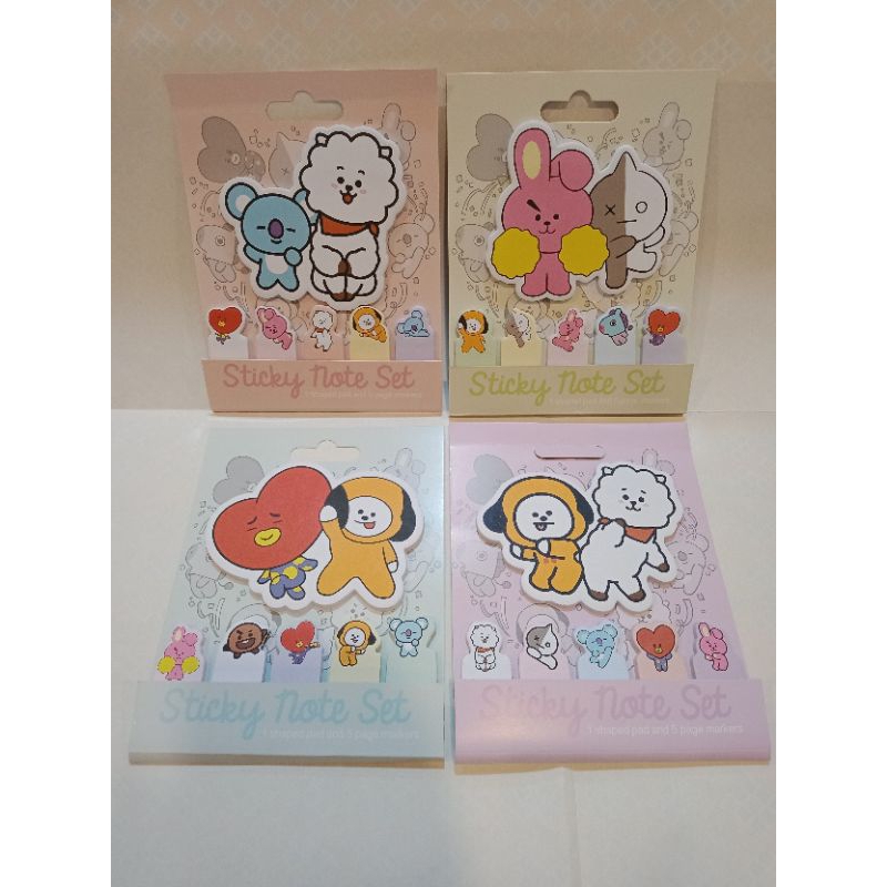 Bts/Bt21 Sticky Notes Set | Shopee Philippines
