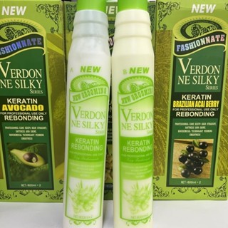 verdon ne silky series keratin rebonding salon rebond 2in1 800mlX2 hair ...
