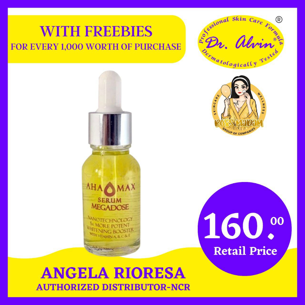 DR ALVIN AHA MAX SERUM MEGADOSE | Shopee Philippines