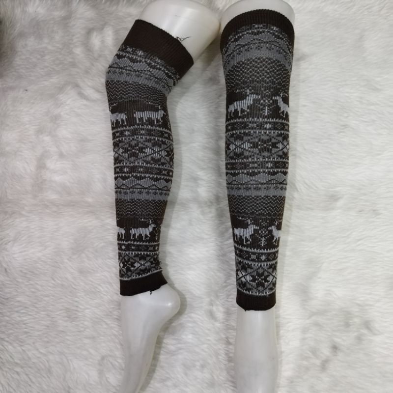 2021 New Winter Over Knee Long Knit Cover Crochet Women Leg Warmers