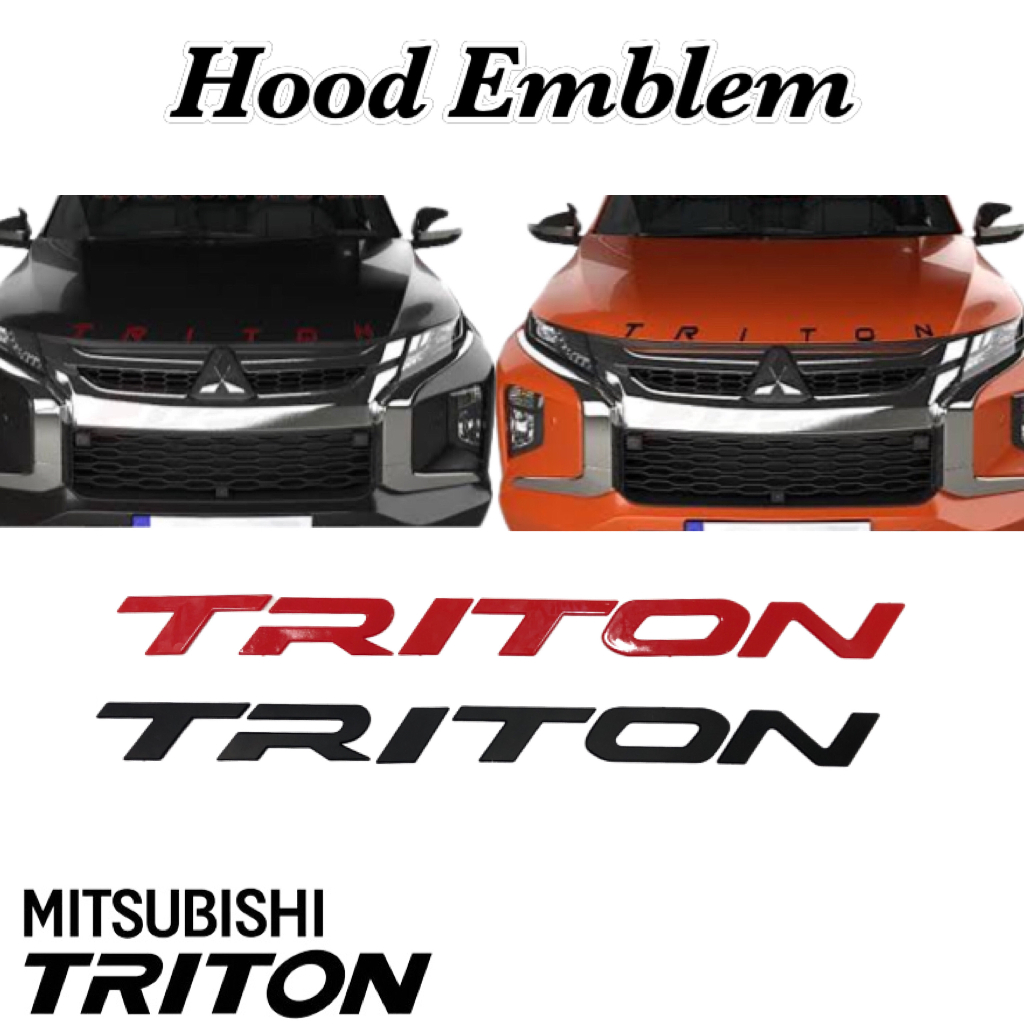 COS TRITON Letters Car Auto Front Hood Emblem Badge Sticker Logo Decals ...