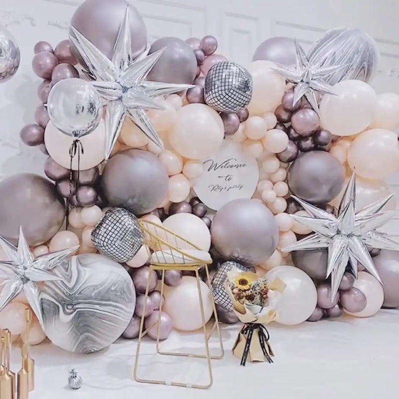 Explosion star 22 inches birthday wedding decorations | Shopee Philippines
