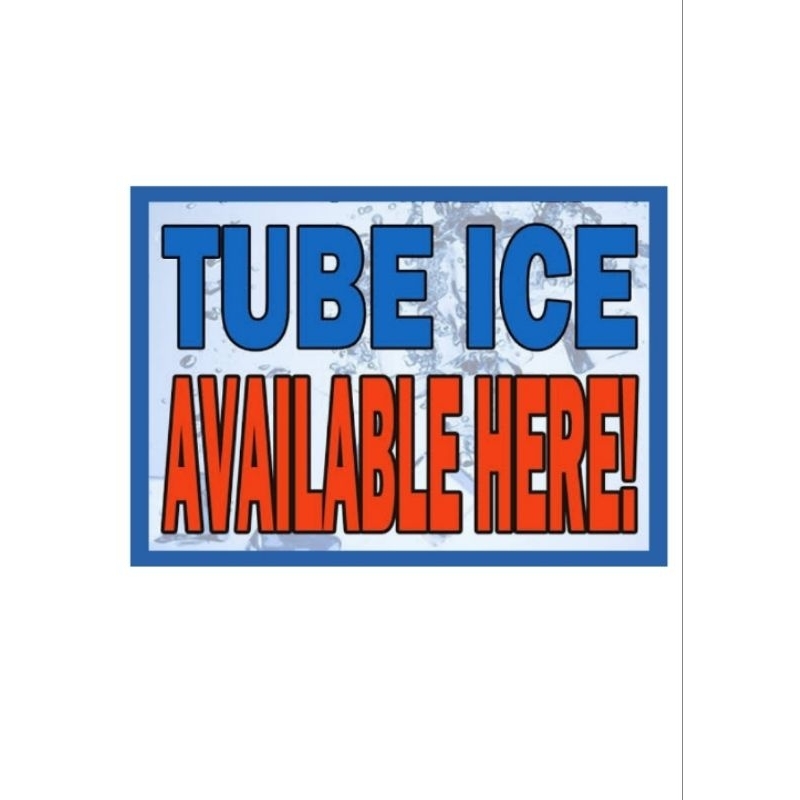 Laminated Tube Ice Signage | Shopee Philippines