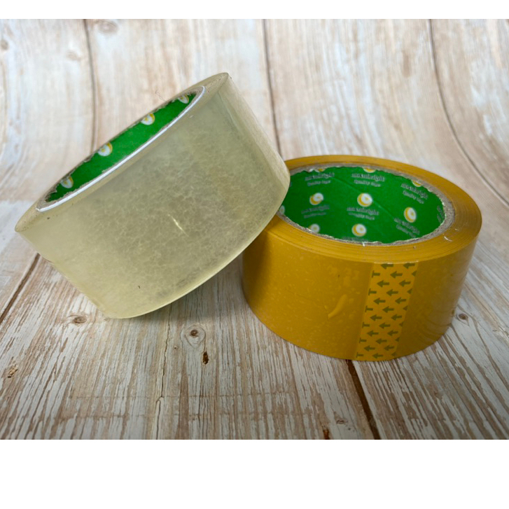 Moonbright Packaging Tape 2x100 meter ( Clear / Tan ) 1piece | Shopee ...