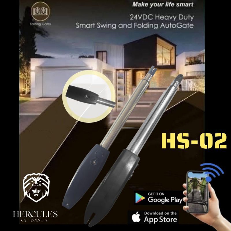 Hercules HS-02 800KG Automatic Swing Gate Opener Heavy Duty (FULL SET ...