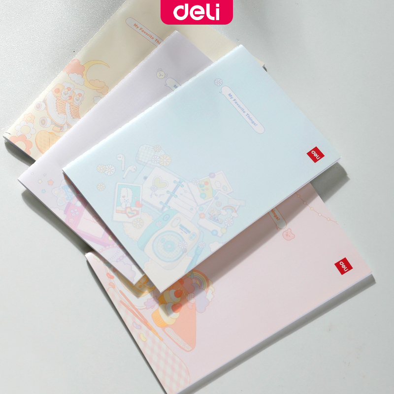 Deli A5 Notebook For Student 40 Sheets Line Notebook School Supplies ...