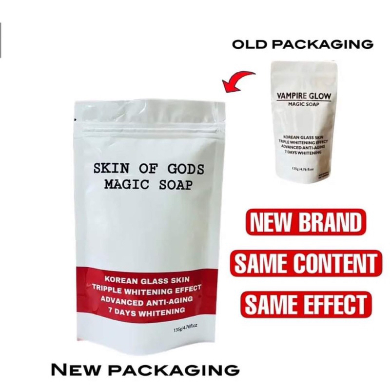 SKIN OF GODS/VAMPIRE GLOW MAGIC SOAP(7 days Whitening) | Shopee Philippines
