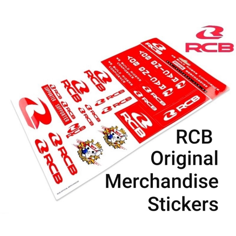 RCB Merchandise Stickers | Shopee Philippines