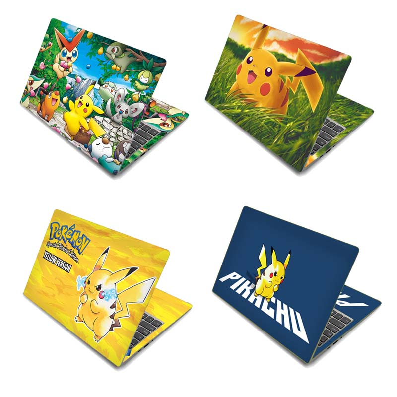 Pokemon Pikachu Cover Laptop Stickers Skins 2pcs 14" 15.6" Anime ...