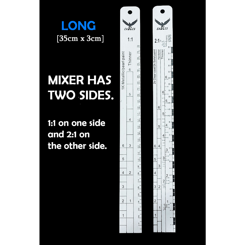 Paint Mixing Tool Aluminum Ruler Mixing Stick Paint Stirrer | Shopee ...