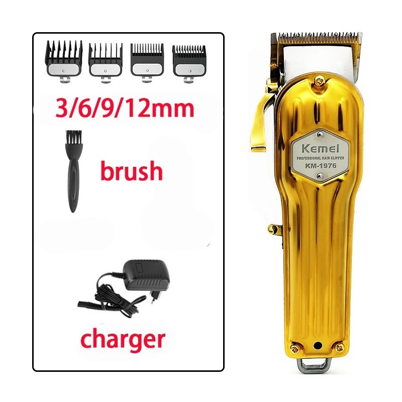 Kemei 1976 (Free Labaha) All Metal Professional hair clipper for salon ...