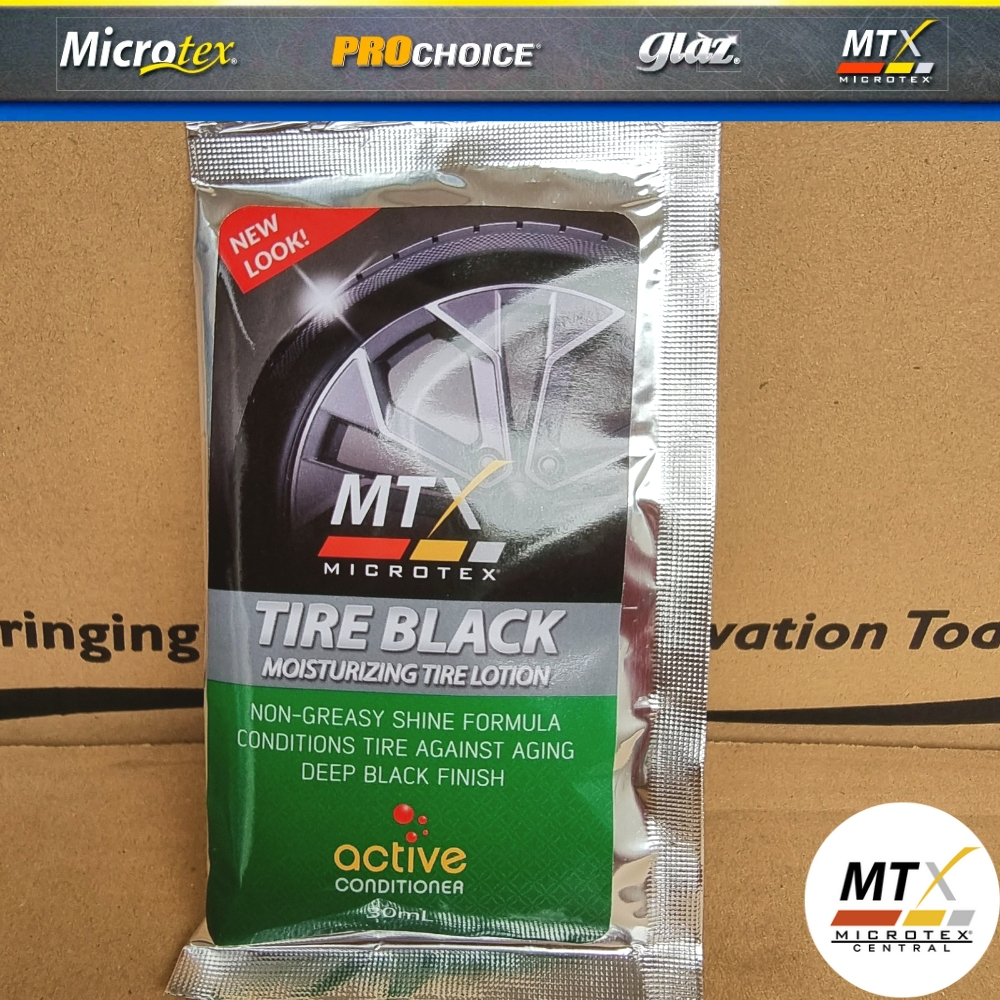 Microtex MTX Tire Black Moisturizing Tire Lotion 30ml sachet | Shopee ...
