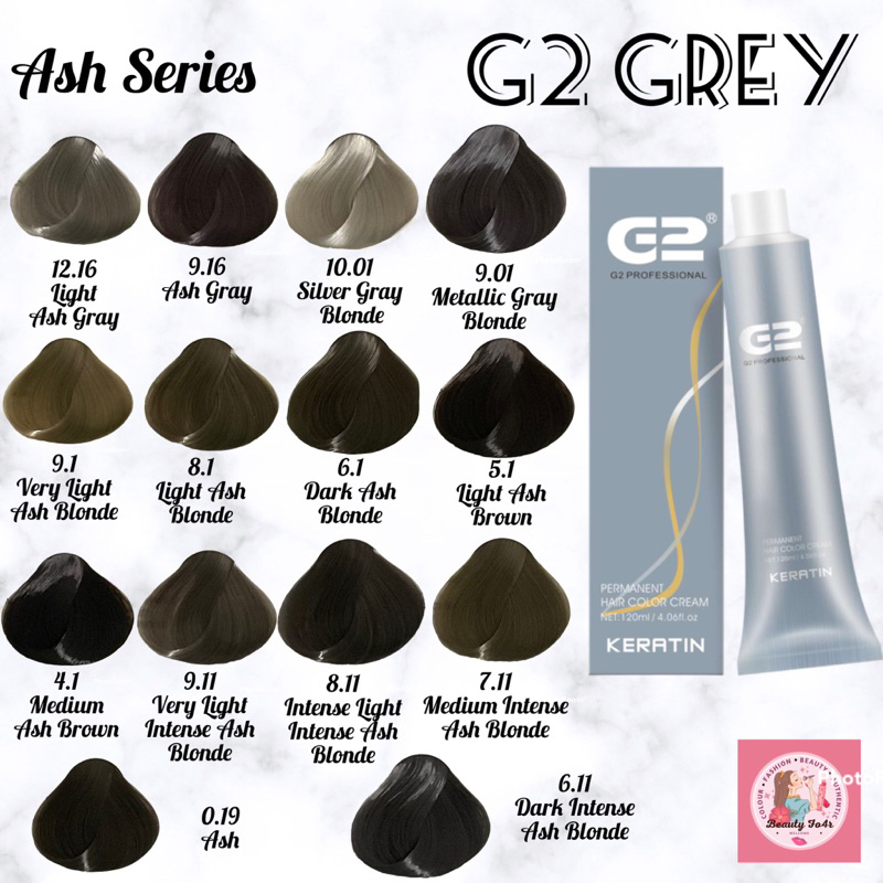 G2 HAIR COLOR CREAM WITH KERATIN 120ML IN DIFFERENT SHADES AVAILABLE ...