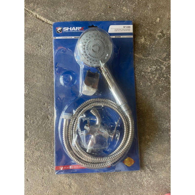 TELEPHONE HOSE SHOWER 3WAY SET (SHARK) | Shopee Philippines