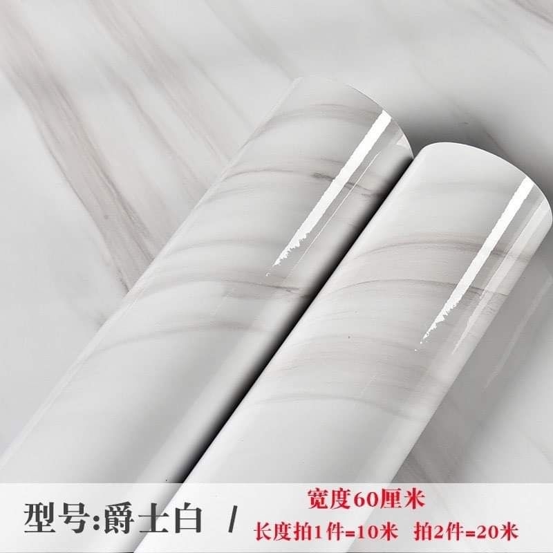 Marble Kitchen decorate Wallpaper Waterproof and Oil proof Stickers thickening Table sticker ...