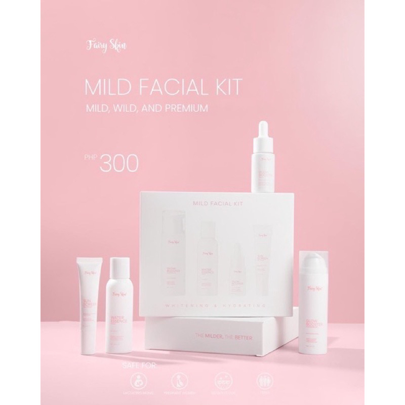 FairySkin Mini Mild Facial Kit New Packaging | Fairy Glow Booster Serum ...