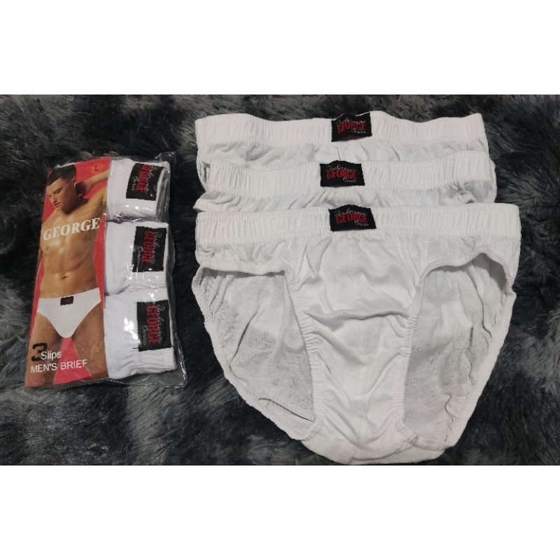 George Brief White Inside Garter 3in1 | Shopee Philippines