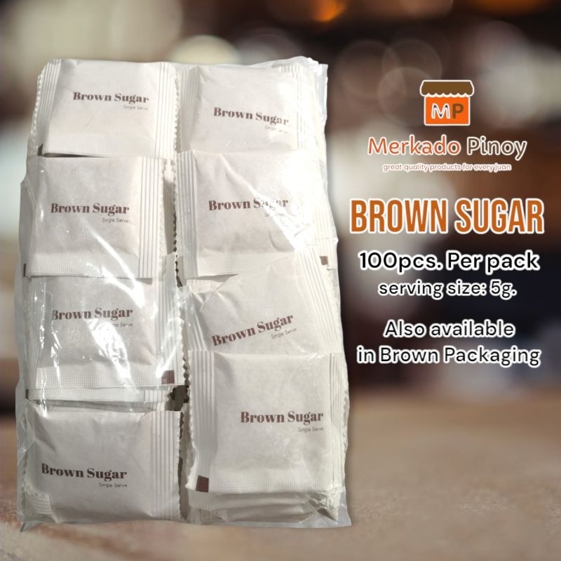 Merkado Pinoy Brown Sugar Sachet 100PCS. PER pack | Shopee Philippines