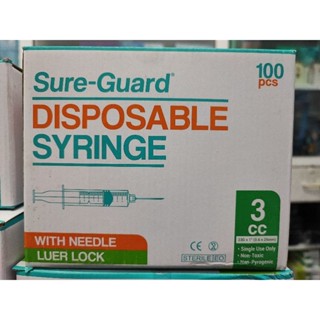 Syringe 1cc, 3cc, 5cc & 10cc - Sureguard Disposable Syringe 100 Pcs ...