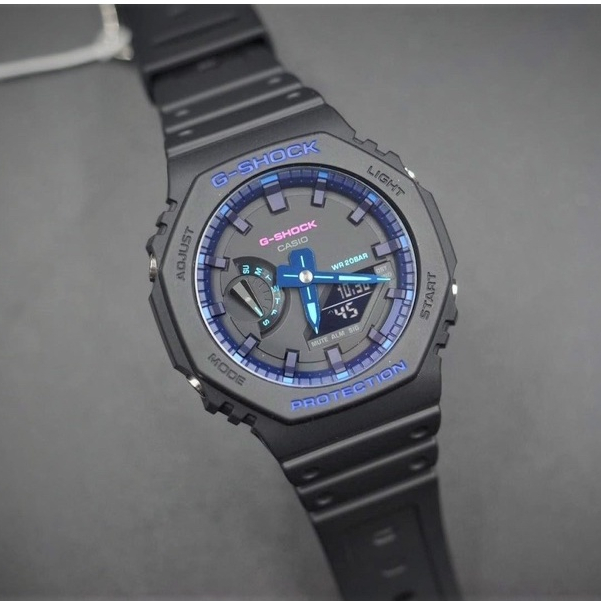 G-Shock 'Virtual Blue' GA-2100VB-1A / GA2100VB-1A- GA-2100VB/GA-2100VB ...