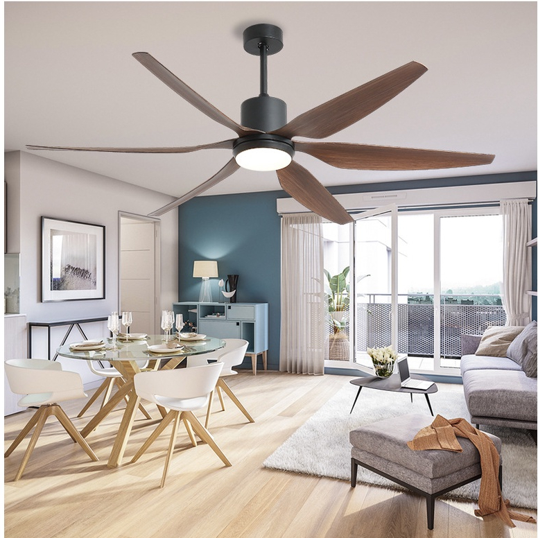 CHNT Ceiling Fan With Light Remote Big Size Smart Timing DC Motor For ...