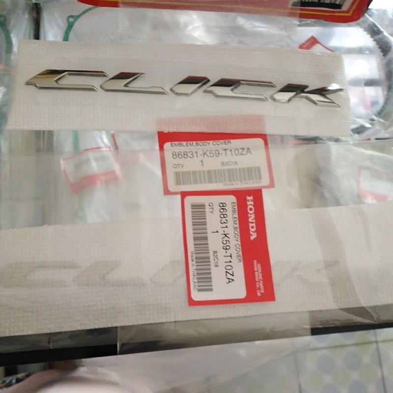 Honda Click emblem 86831-K59-T10ZA EMBLEM, BODY COVER | Shopee Philippines