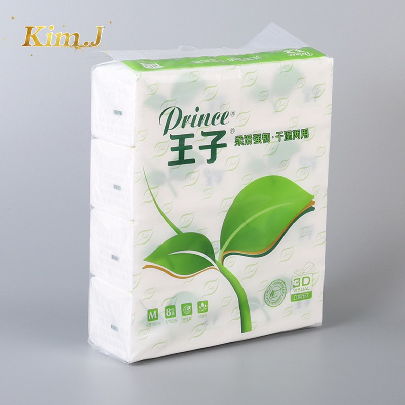 Prince 5-Ply 520 Sheet 8Pcs Disposable Inter-Folded Facial Tissue ...