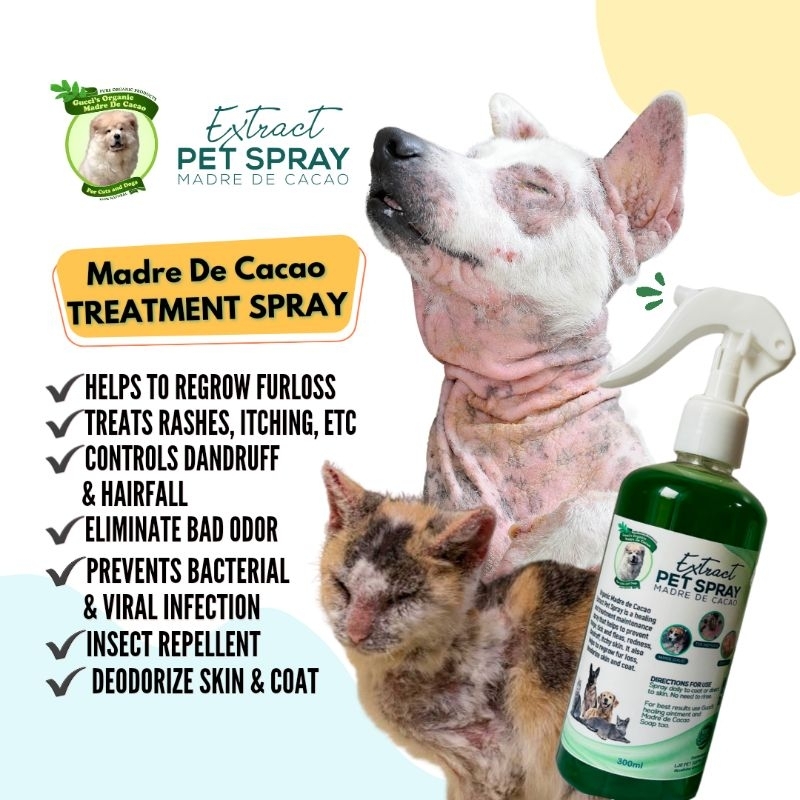 Extract Pet Spray Madre De Cacao For Dog Cat Tick & Flea Buster Anti ...