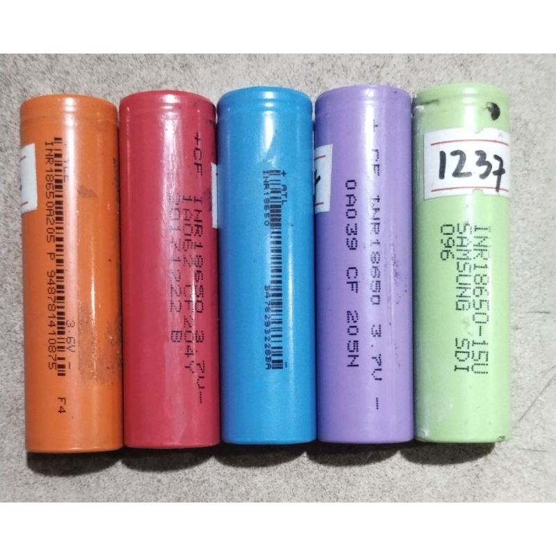 INR (Lithium Iron Phosphate) 18650 Mix Brand True Rated Capacity ...