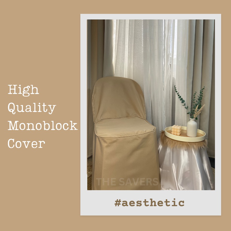 Monoblock Chair Cloth Cover Katrina Fabric ( READY MADE ) | Shopee ...