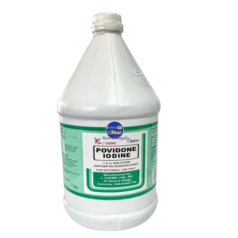 Povidone Iodine 7.5% Gallon,J.Chemie | Shopee Philippines