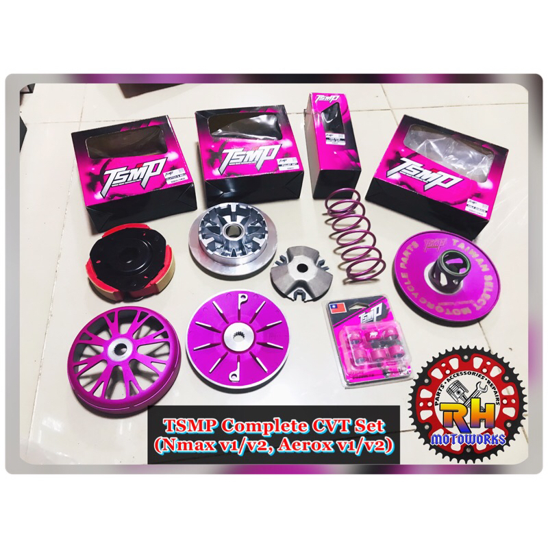 TSMP Complete CVT Set for Nmax/ Aerox (with HALF SHEAVE) | Shopee ...