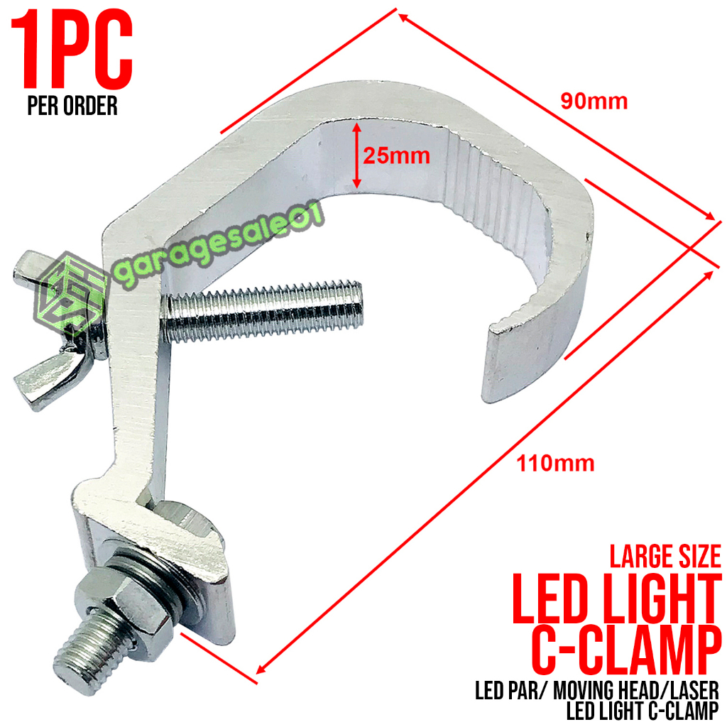Big LED Light C Clamp Hook/ LED PAR / Moving Head / Laser / Heavy Duty ...