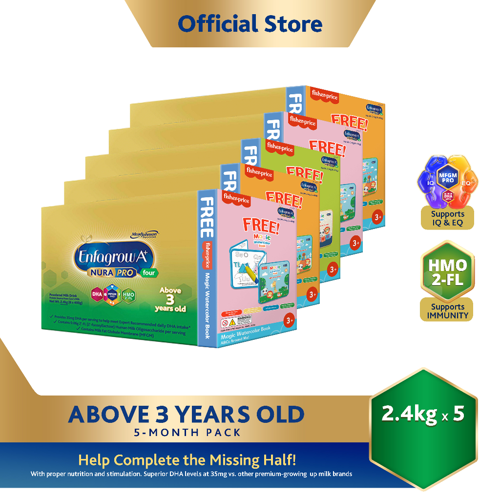 Enfagrow A+ Four Nurapro 12kg for 3+ Years Old w/ Fisher Price ...