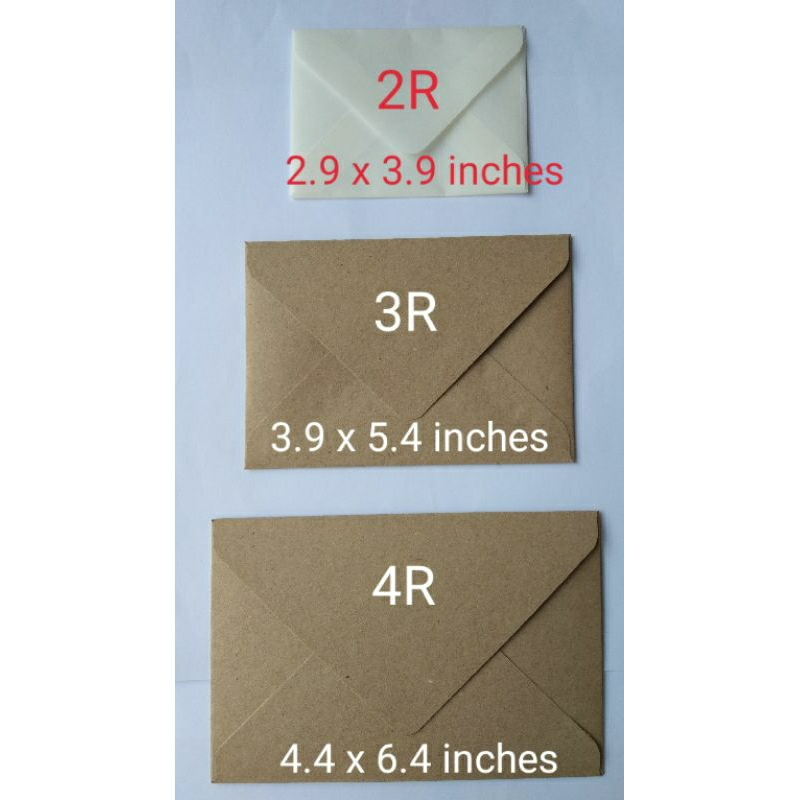 Envelope - 4R /3R / 2R (10 pcs min order) | Shopee Philippines