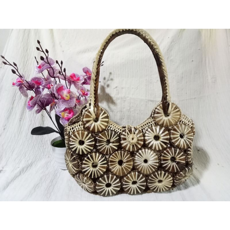 womens hand bag %100 from abaca fiber with varnish | Shopee Philippines