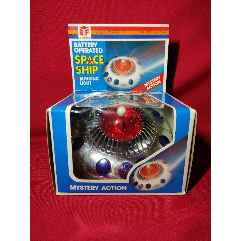 Vintage Battery operated space ship bump and go | Shopee Philippines