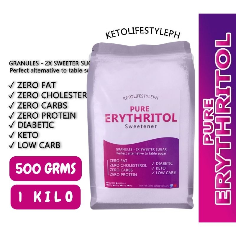 Erythritol Granules & Powder 500g/1kg (KETO SWEETENER/Diabetic ...
