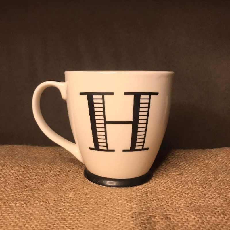Footed Initial Mug (UK) | Shopee Philippines