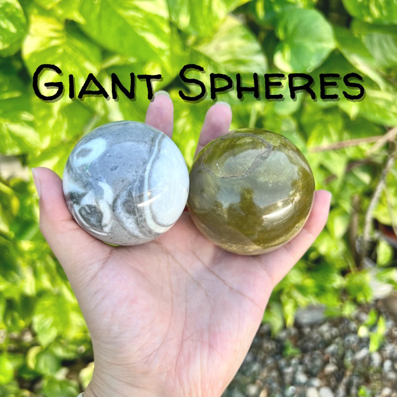 1 piece Giant Sphere Green Opal or Zebra Jasper | Shopee Philippines