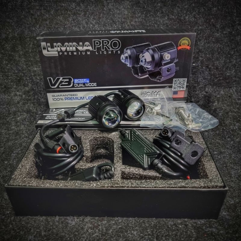 Lumina PRO - Mini Premium Driving Light V3 Spot 20W Dual Mode (White ...