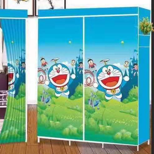 KM Wardrobe 3D Design DIY Multifunction Clothes Storage Rack Cabinet ...