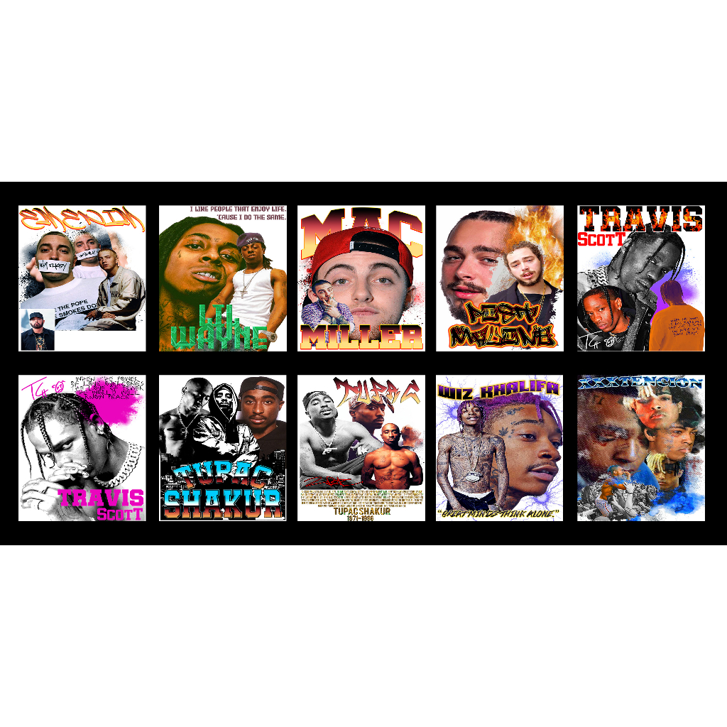 MALE RAP ARTIST BOOTLEG DESIGN A3 DTF READY TO PRINT | Shopee Philippines