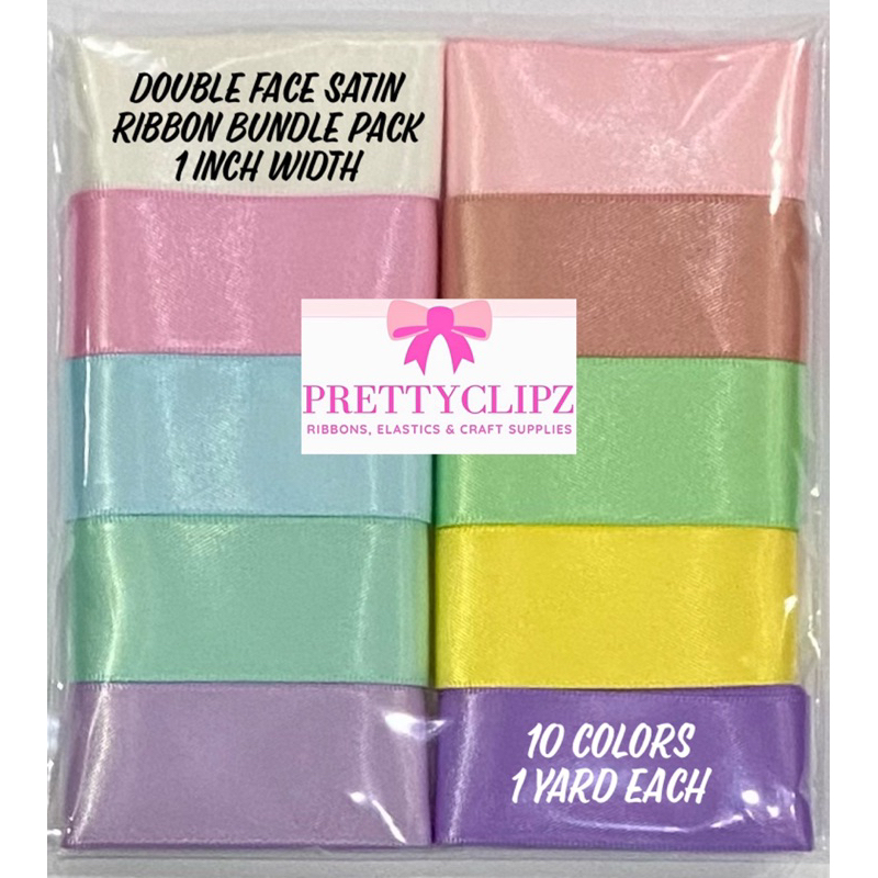Satin Ribbon Double Face Edge Bundle Packs on Sale 1 inch Width ...