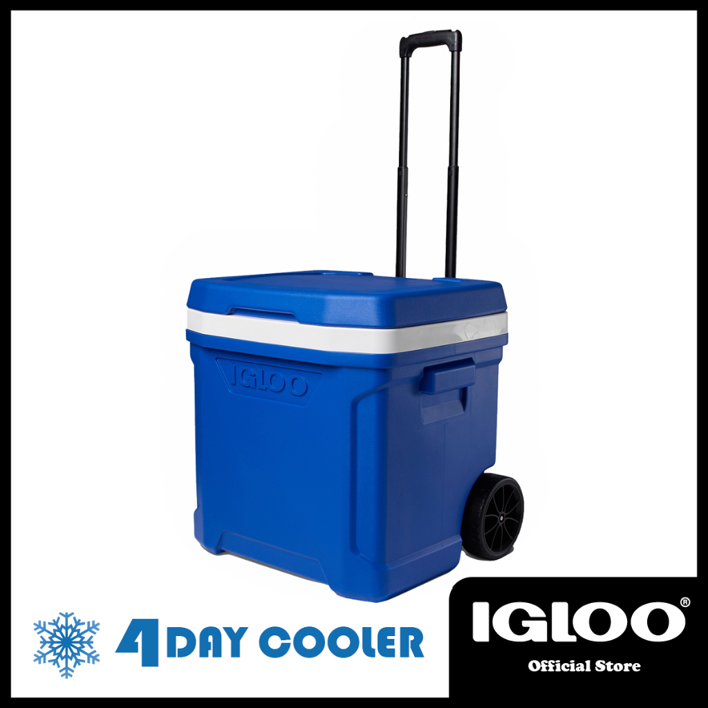 Igloo Profile II 60 Qt Roller Cooler (Majestic Blue)(34679) | Shopee ...