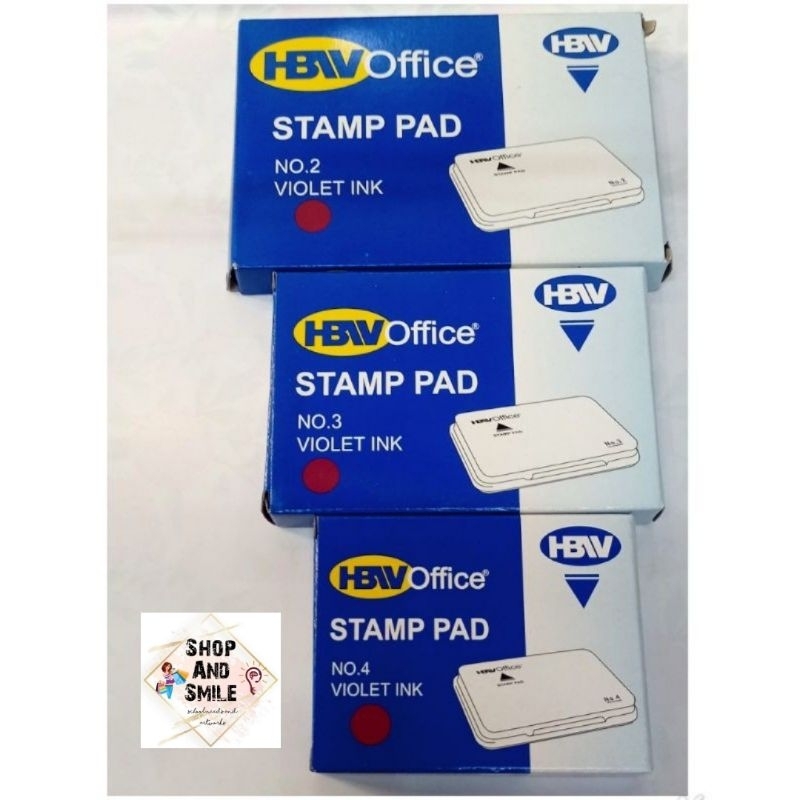 HBW Stamp Pad #2 #3 #4 (violet ink only) | Shopee Philippines