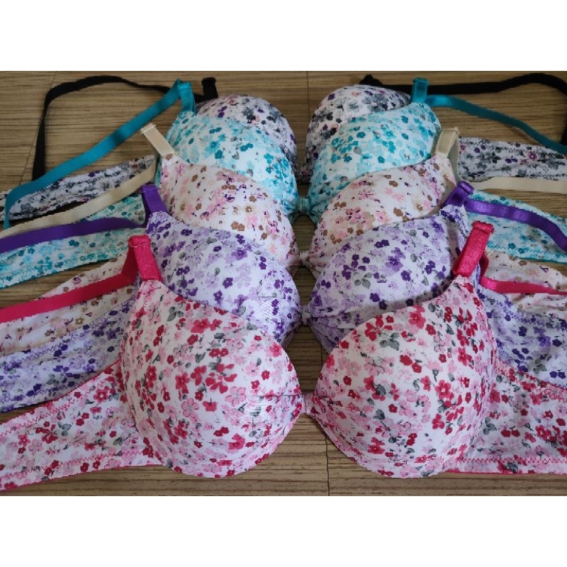 Push up Twisted flower print Triumph bra with wire onhand sizes 34 to ...