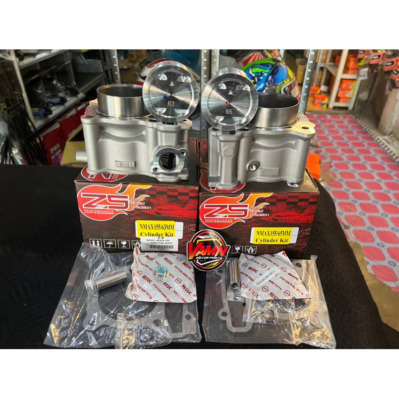 Z-5 Z5 by Pitsbike Cylinder Block Bore kit Aerox NMAX Sniper155 63 65 ...